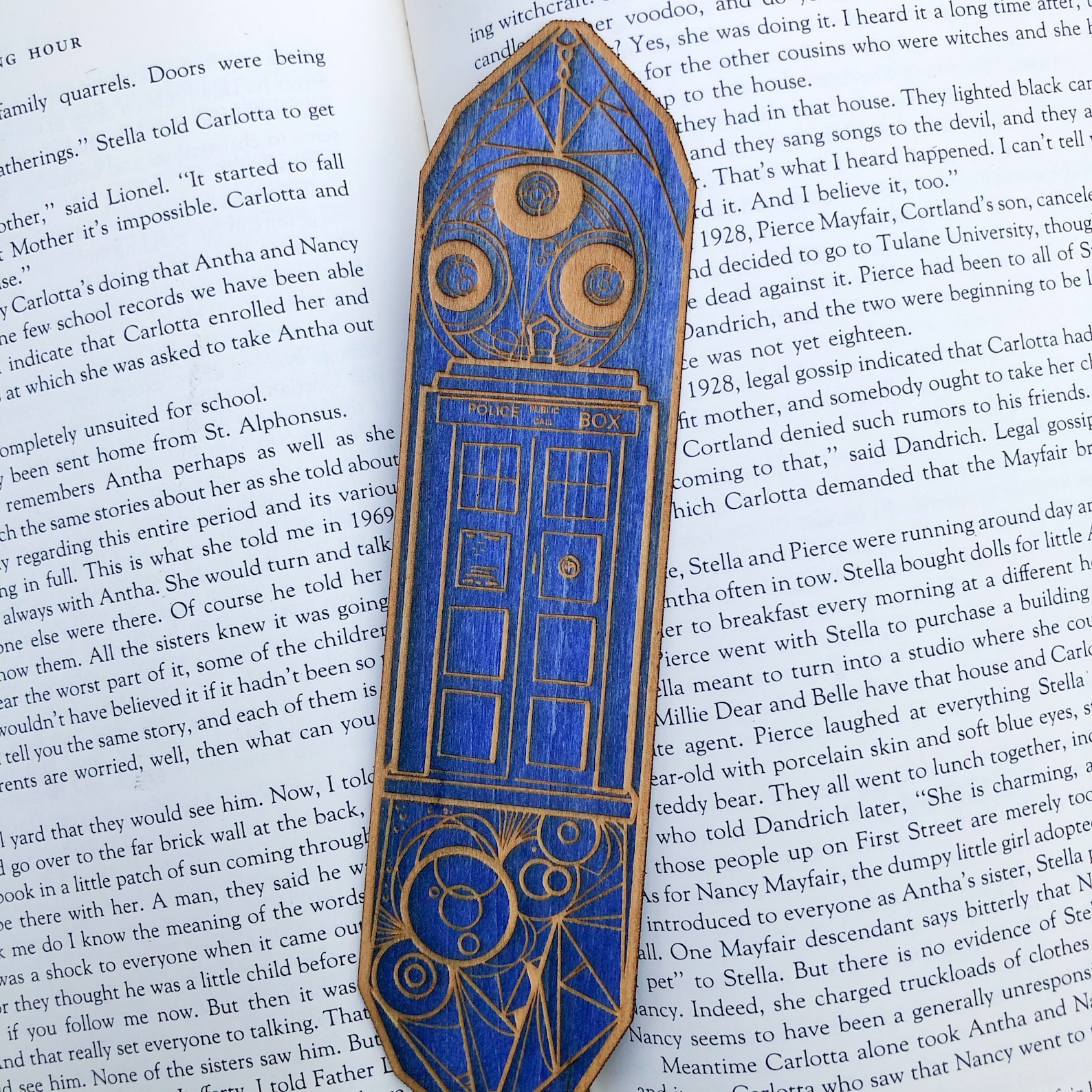 The Dr. Wooden Bookmark | Sci-fi Fantasy Bookmark | Time Lord Woodmark ...