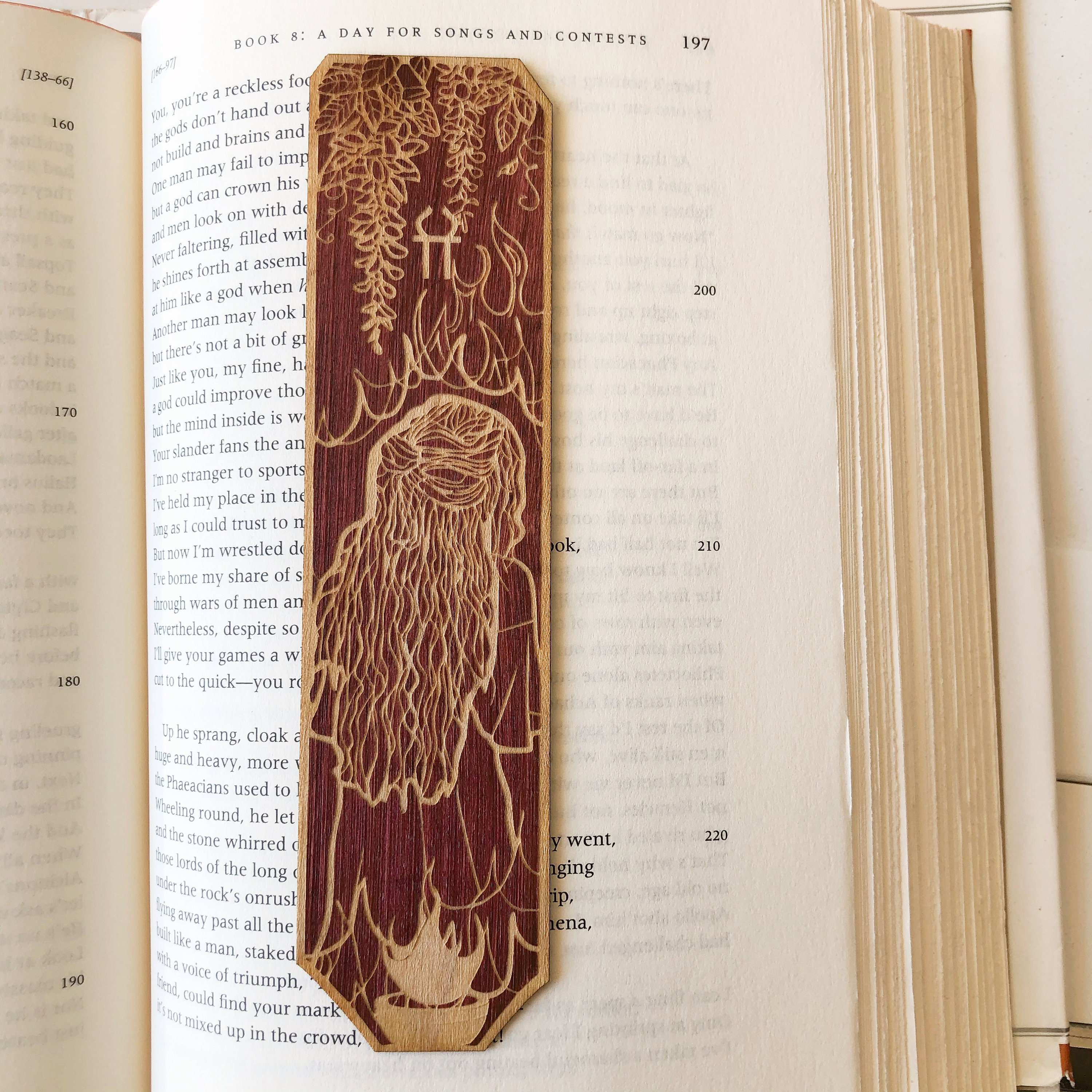 Hestia Wooden Bookmark Greek Mythology Bookmark Bookish - Etsy