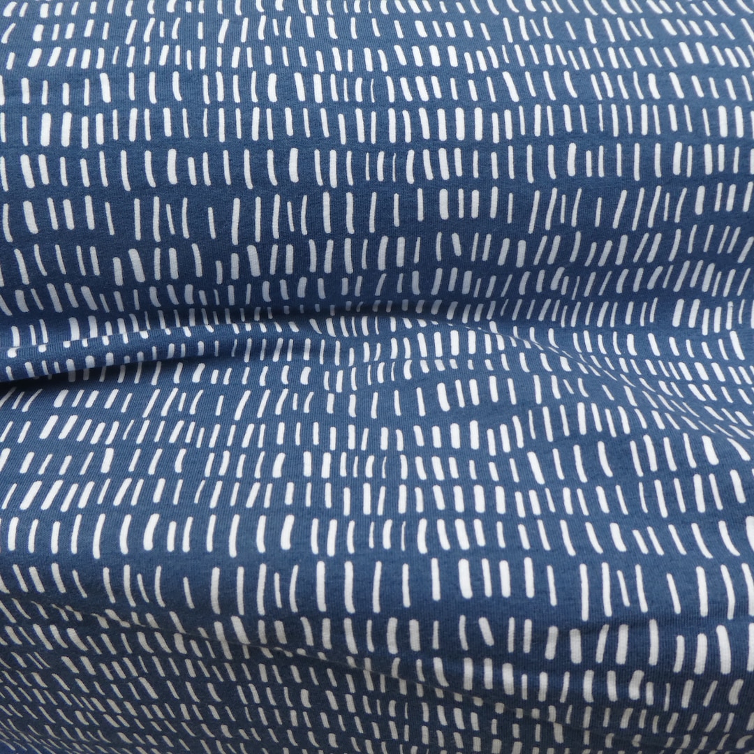 Desde 14,30 Euro Summersweat/ French Terry Lines Strokes azul/blanco ...