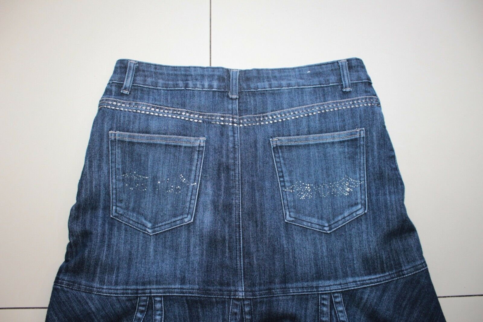 Vintage Blue Denim WANGLI Zip Stitch Flippy Knee Length Casual - Etsy