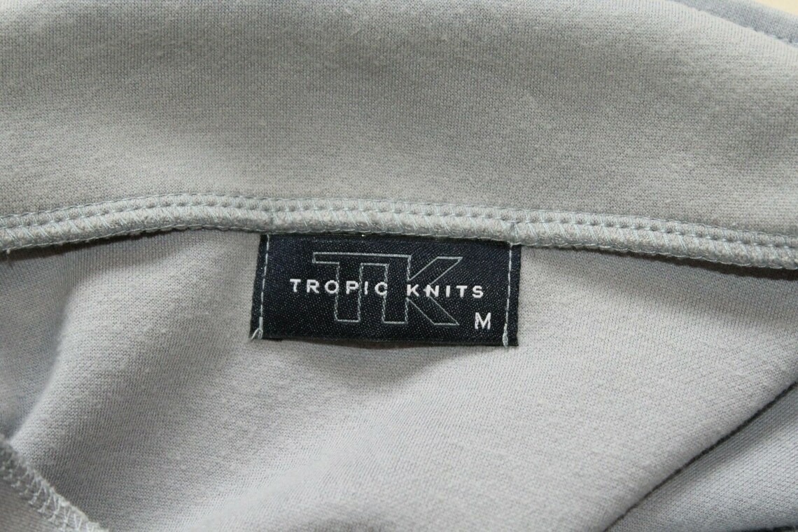 Vintage Men's Blue Grey Cotton TROPIC KNITS Zip Neck Long - Etsy