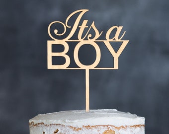 Its a Boy Cake Topper Baby Shower Gender Reveal - Etsy