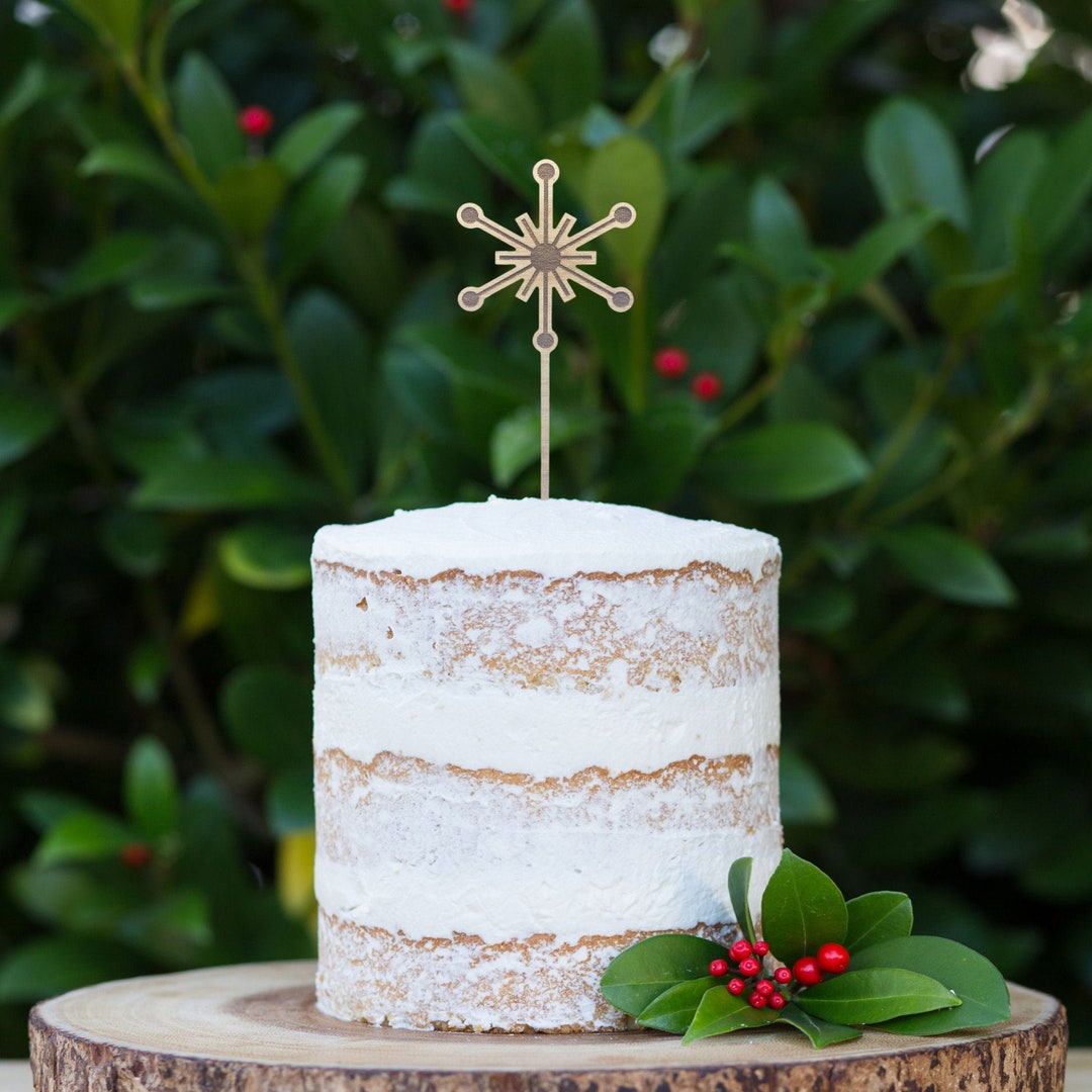 Snowflake Cake Topper, Frozen Decorations, Holiday Decorations ...