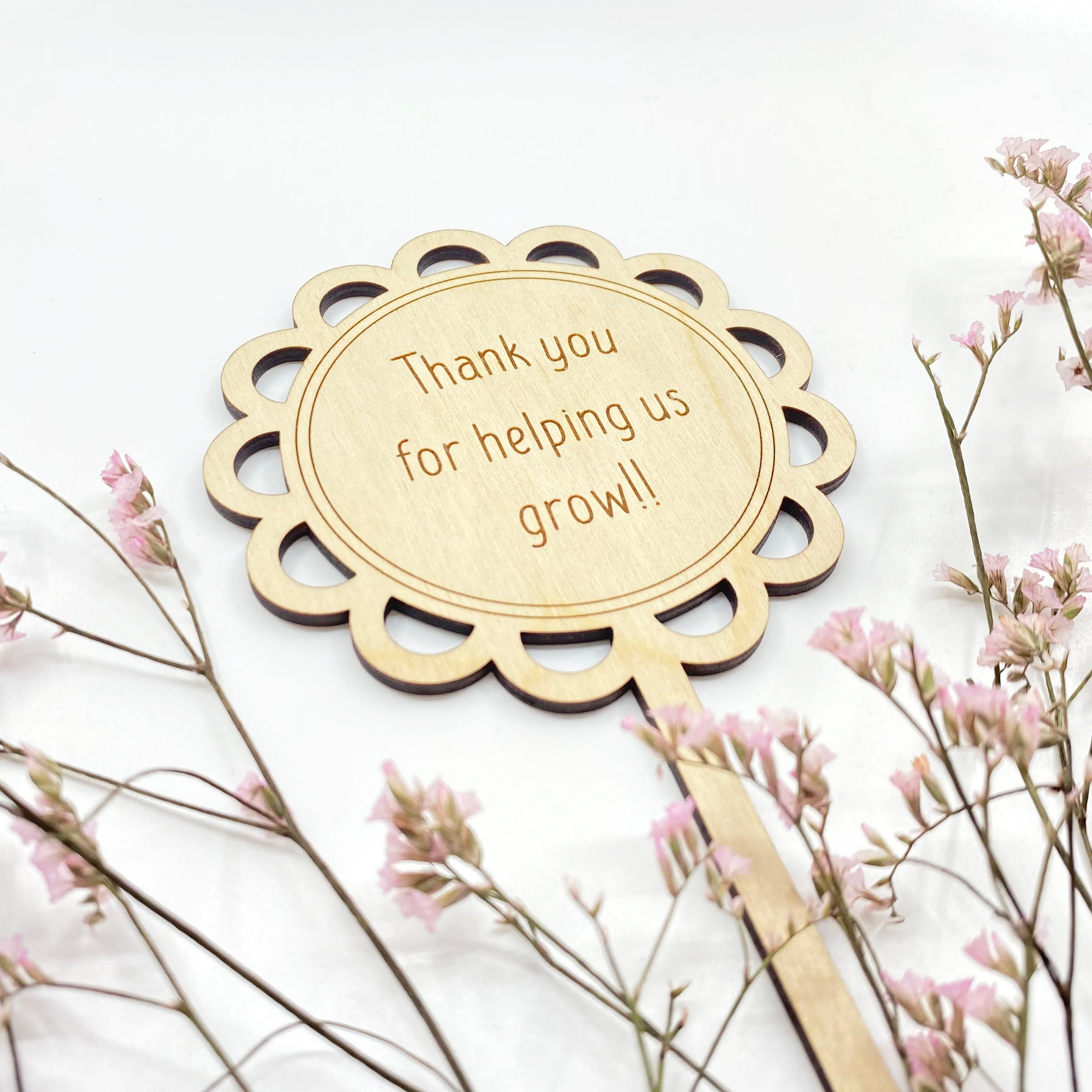 Custom Plant Stake Gift Plant Stake Cards Personalised - Etsy