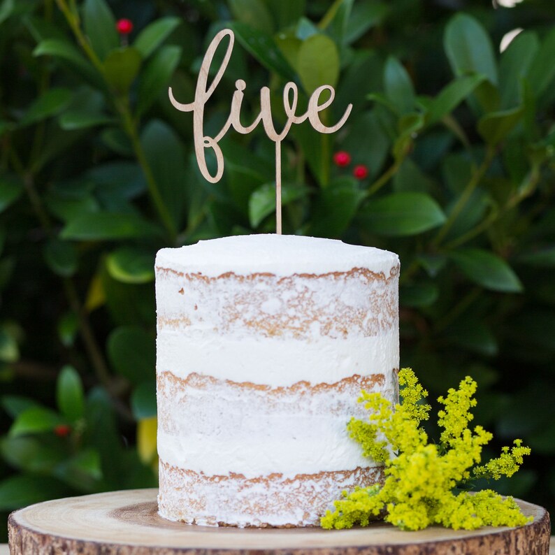 Number 5 Cake Topper Five Cake Topper Cake Topper 5 Cake - Etsy