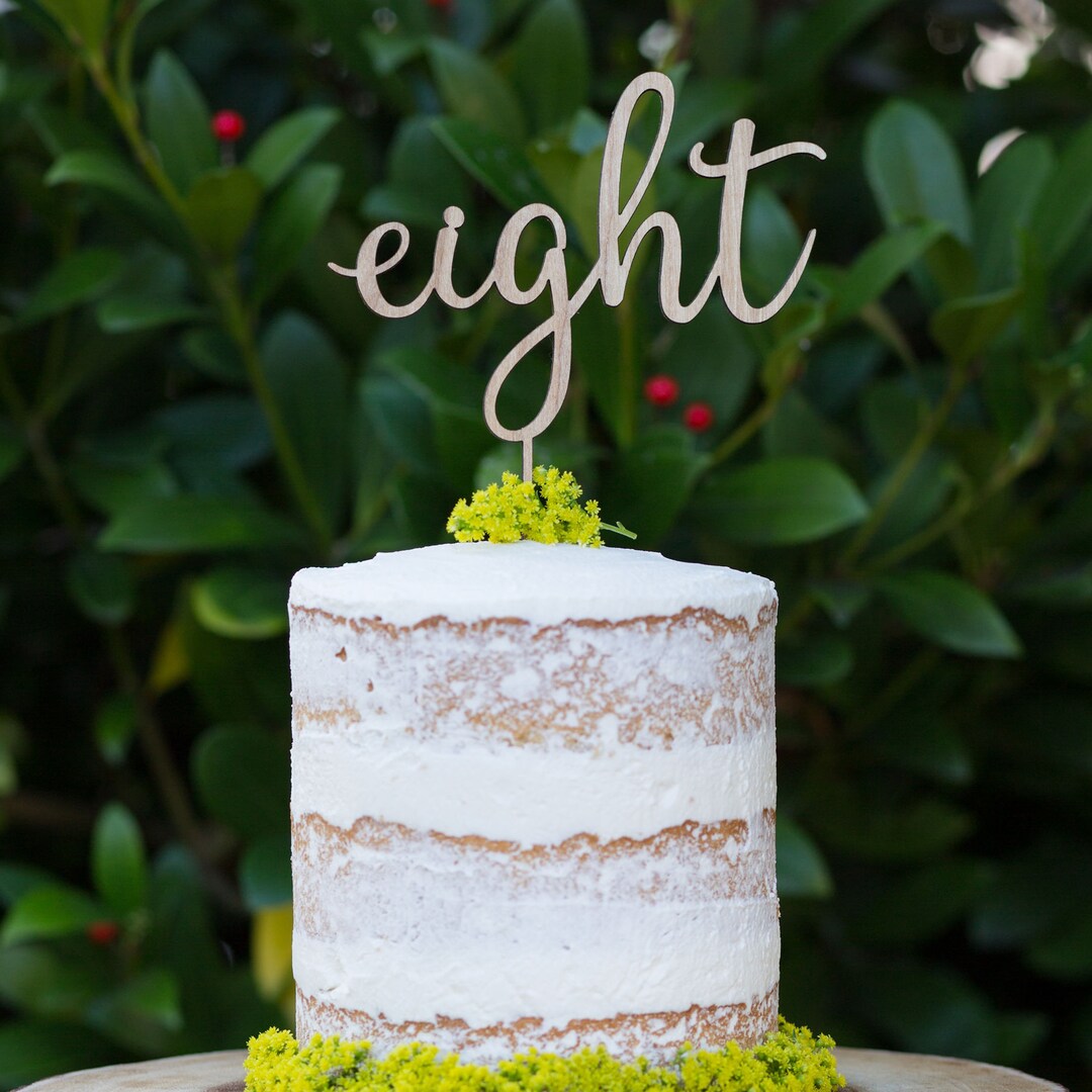 Number 8 Birthday Cake Topper, Table Numbers, Centrepiece, Cake Topper ...