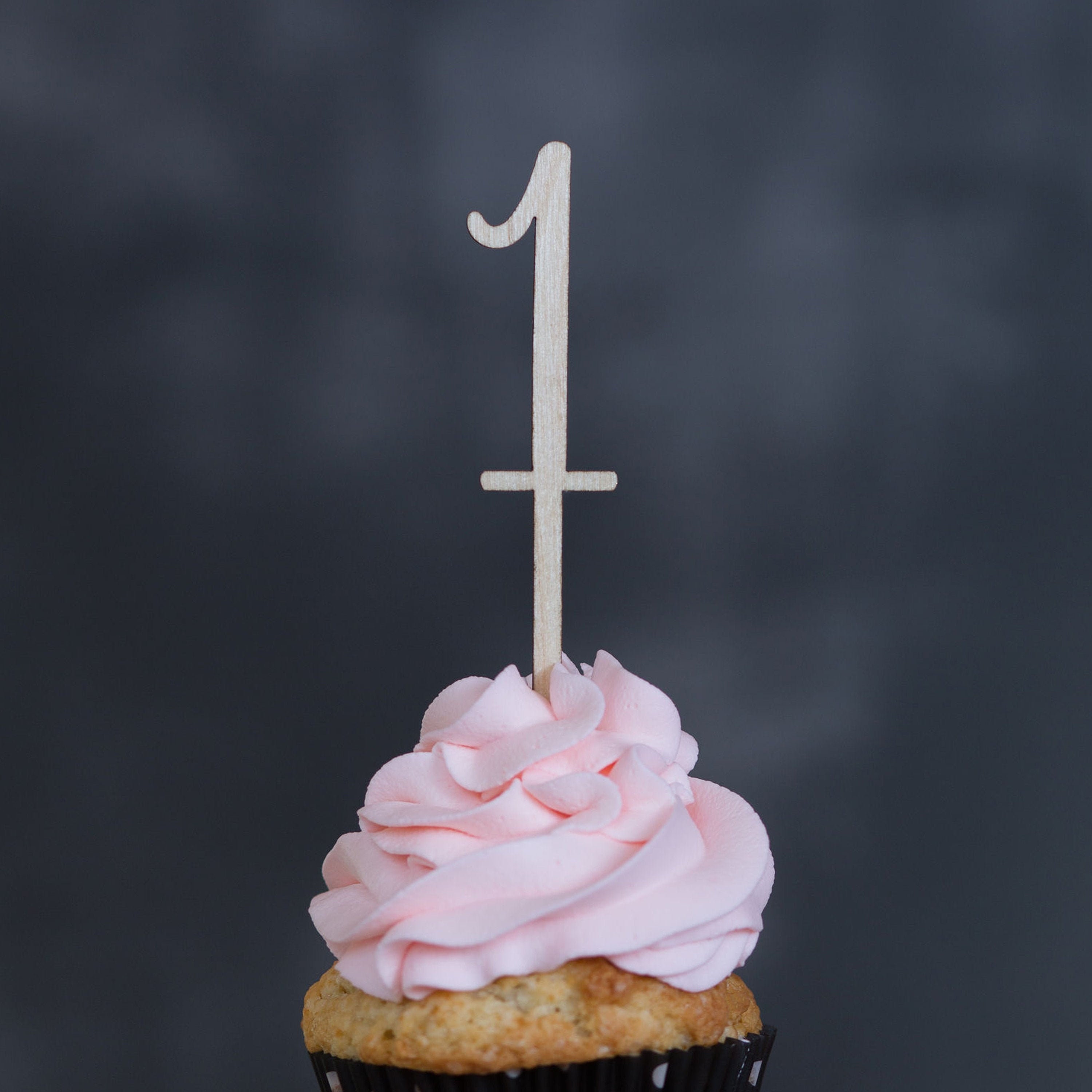 2 One Cupcake Topper Number 1 Cake Topper Cake Topper | Etsy