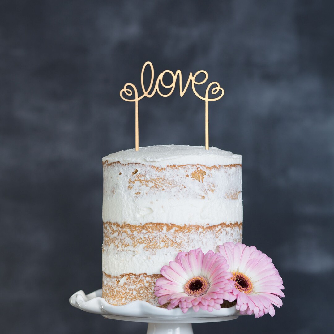 Cake topper amore Topper torta nuziale amore Topper torta - Etsy Italia