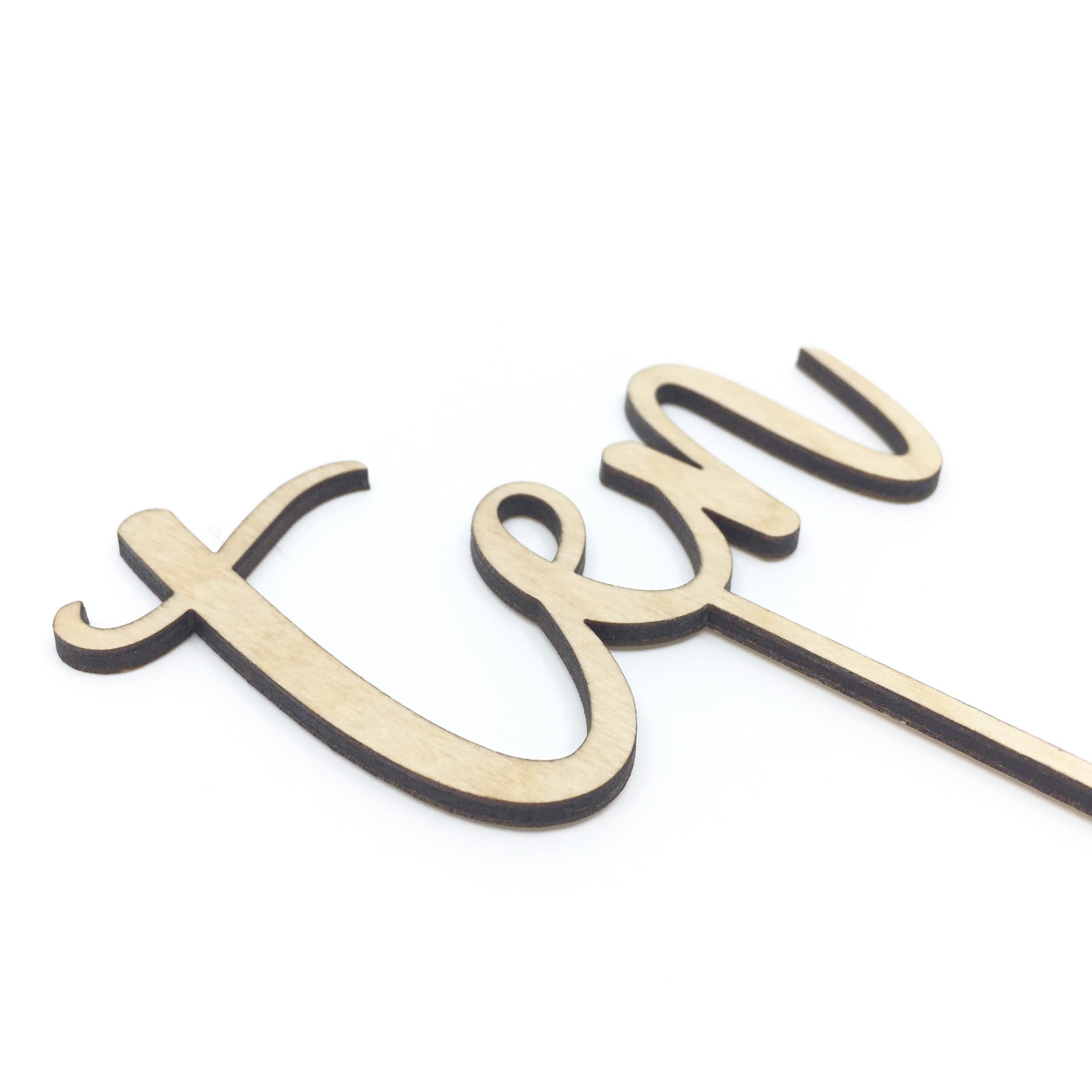 10 Cake Topper Ten Cake Topper 10th Birthday Wooden Cake | Etsy