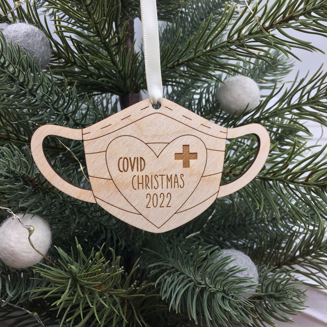Face Mask Decoration, Christmas 2024, Covid Christmas 2024, Pandemic ...