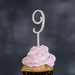 2 Number Nine Cake Topper, 9 Cupcake Topper, Wedding Anniversary ...