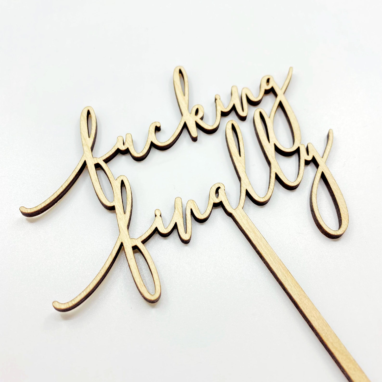 Fucking Finally Cake Topper Wedding Cake Topper Engagement | Etsy