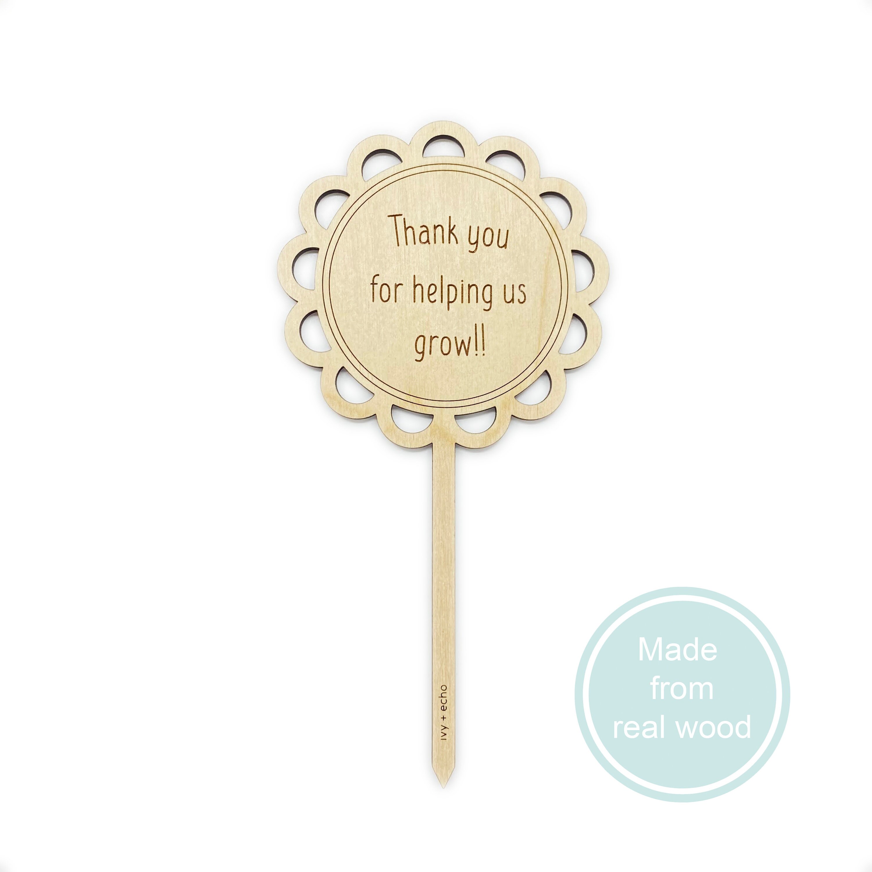 Custom Plant Stake Gift Plant Stake Cards Personalised - Etsy