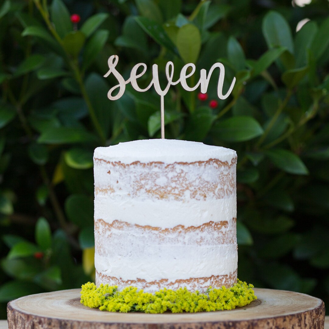 Cake Topper 7, Number 7 Cake Topper, Seven Cake Topper, Table Numbers ...