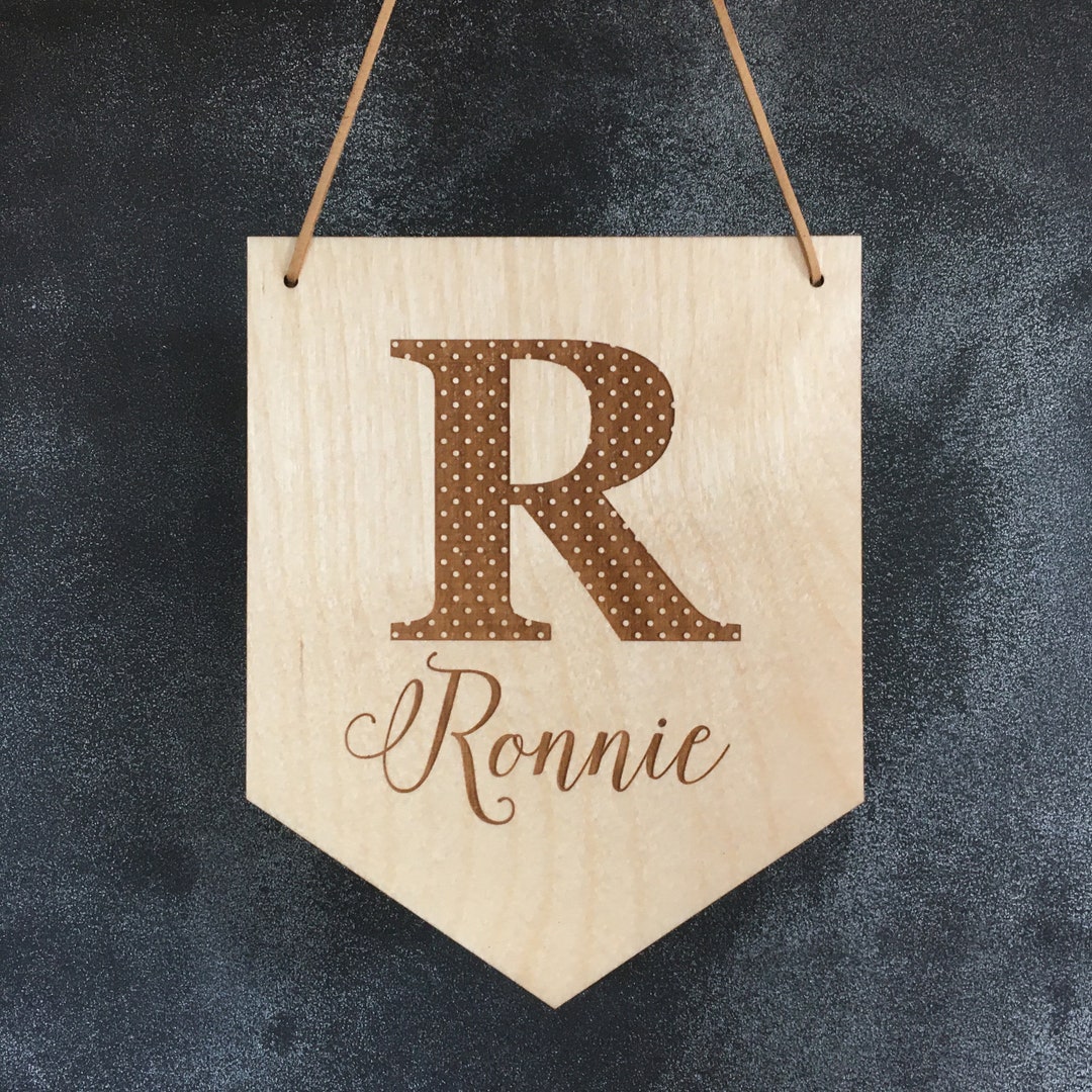 Monogram Wall Hanging Name Decoration Nursery Decor - Etsy