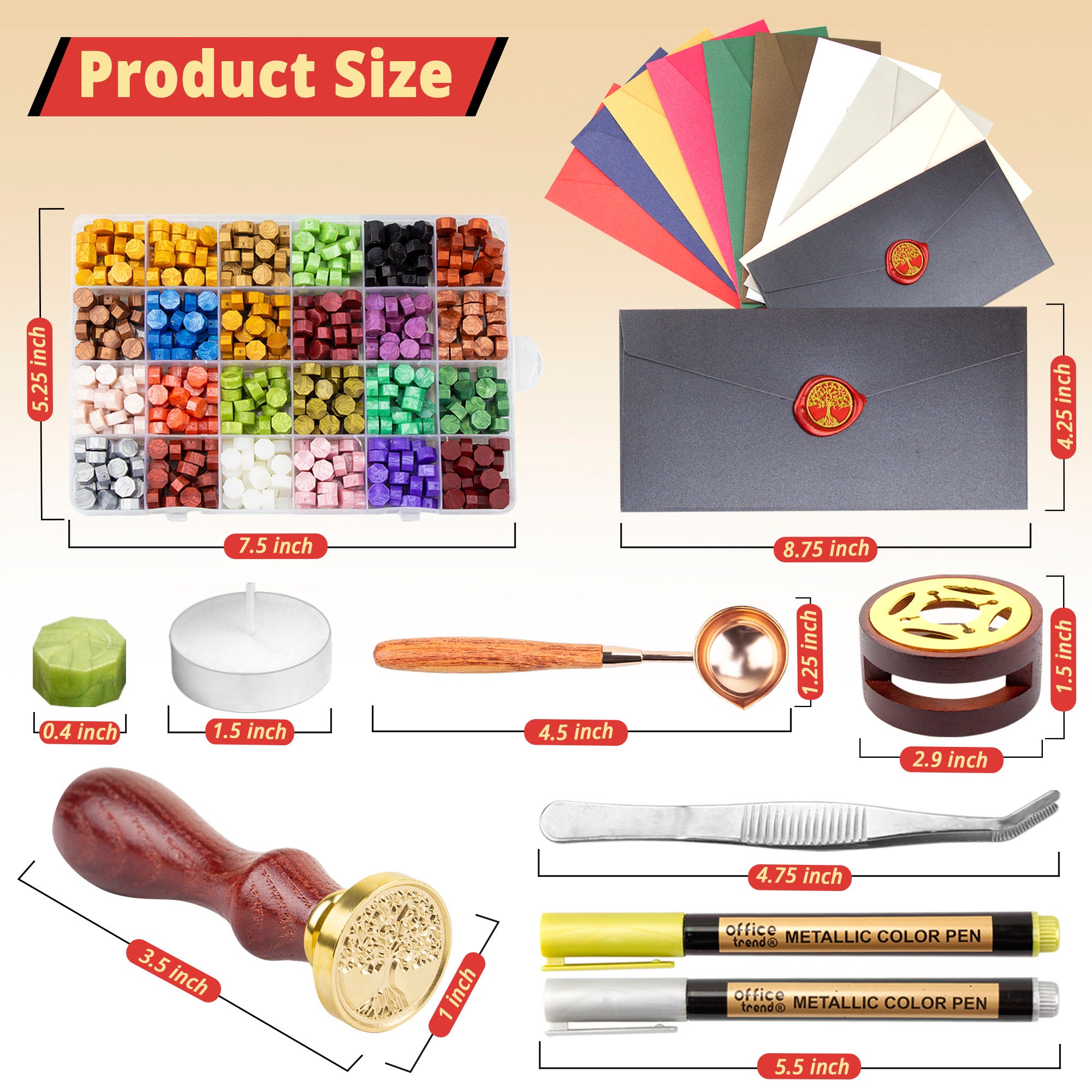 Wax Seal Stamp Kit Wax Seal Kit 650pcs Wax Seal Beads - Etsy