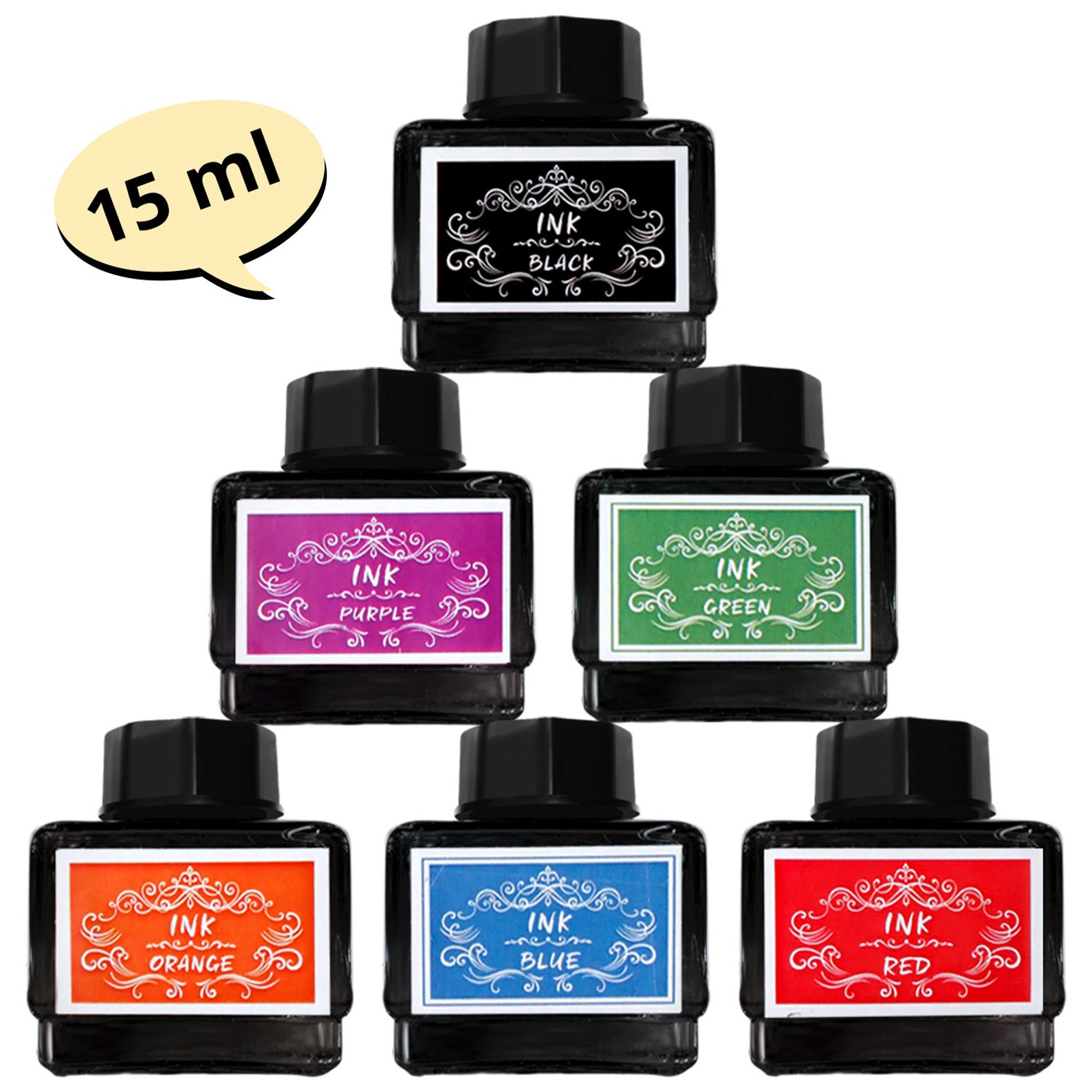 Calligraphy Ink Set, Calligraphy Pen Set Ink, Dip Pen Ink, Glass Dip ...