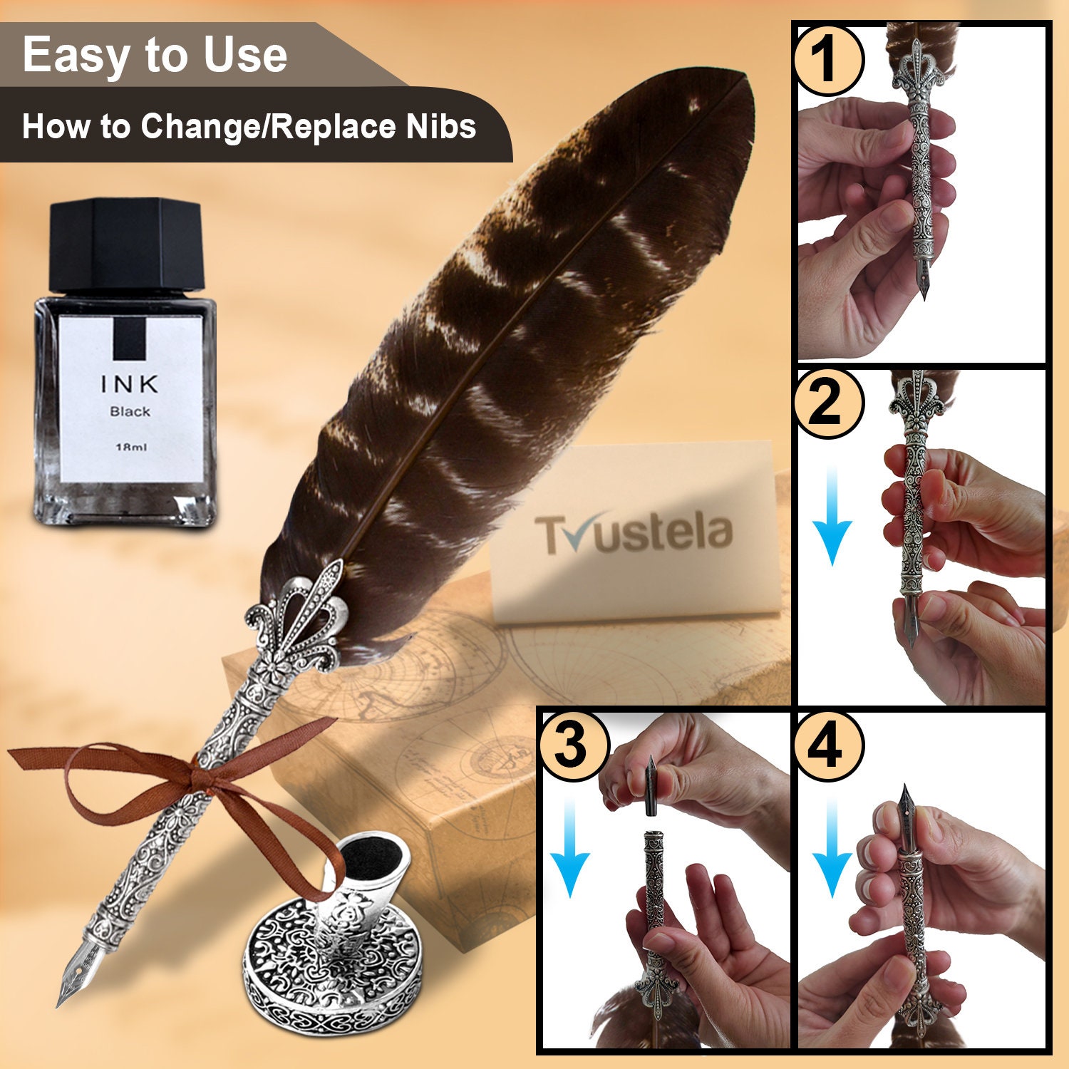 Calligraphy Pen Set Quill and Ink Set Calligraphy Set for - Etsy