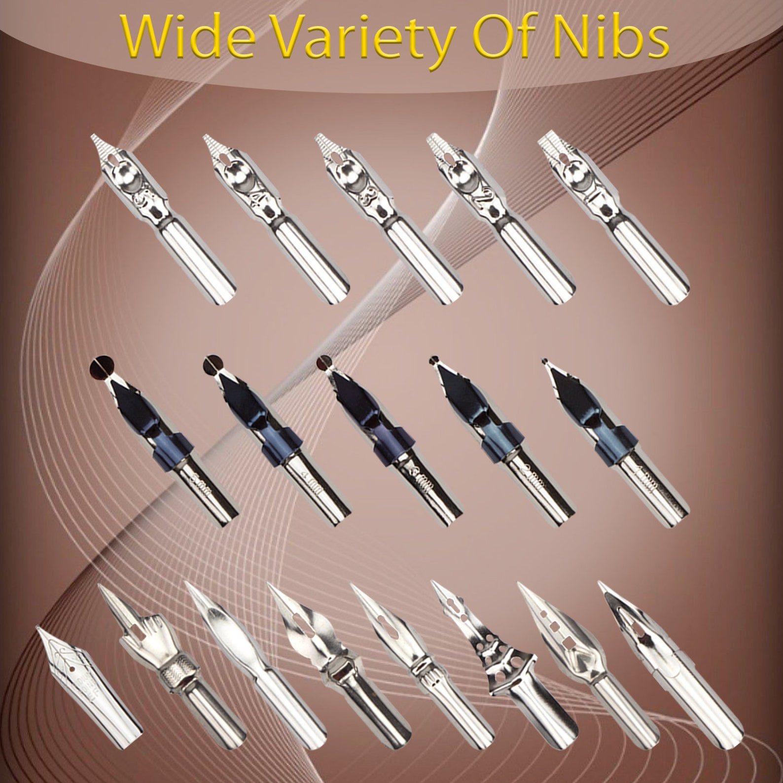 Calligraphy Nibs 18 Calligraphy Pen Nibs Dip Pen Nibs - Etsy