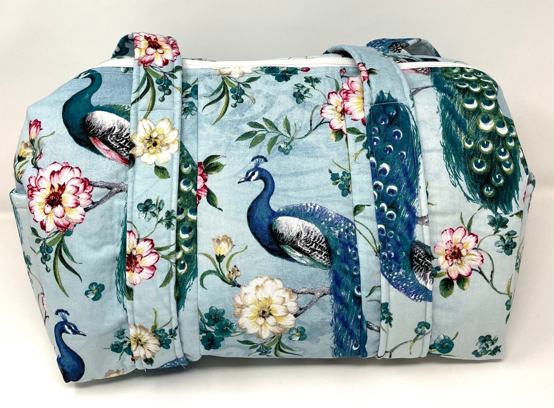 Handmade Zippered Handbag/purse peacock Splendor - Etsy