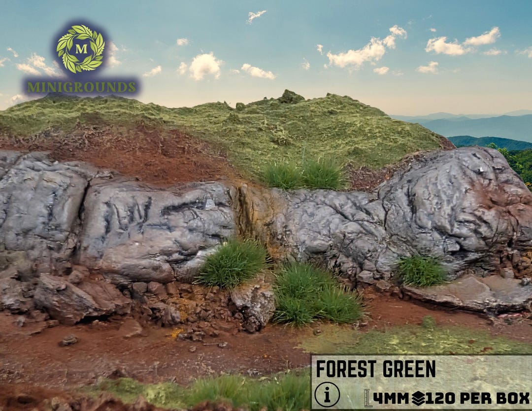 Static Grass Tufts 4mm – Forest Green | Wargaming Terrain Basing ...