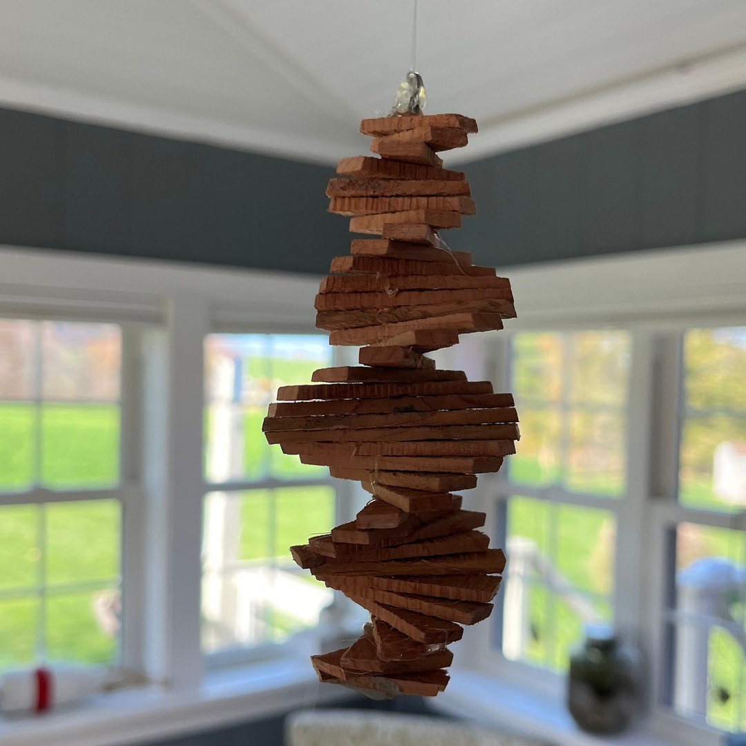 AA-105 Simple Cedar Wind Spinner Miniature - Etsy