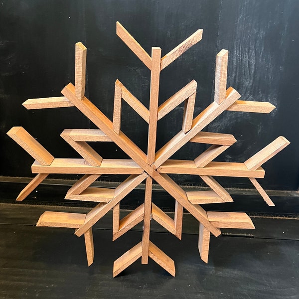Wooden Snowflake Pattern - Etsy