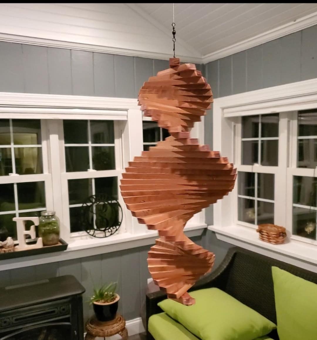 2.01 Cedar Wind Spinner: Outdoor Garden Decor - Lancaster County PA - Etsy