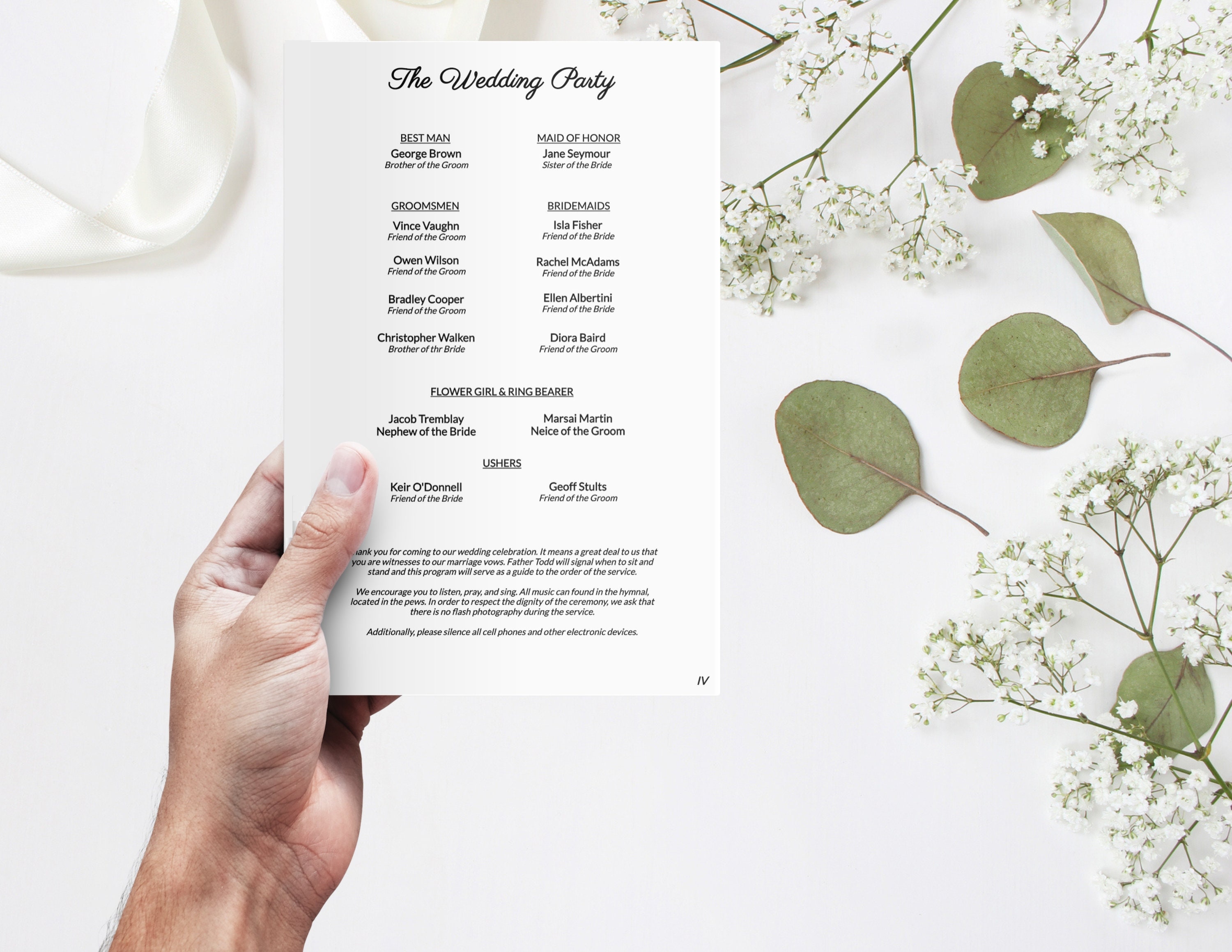 Catholic Wedding Program; Wedding Program Booklet; Christian Wedding ...