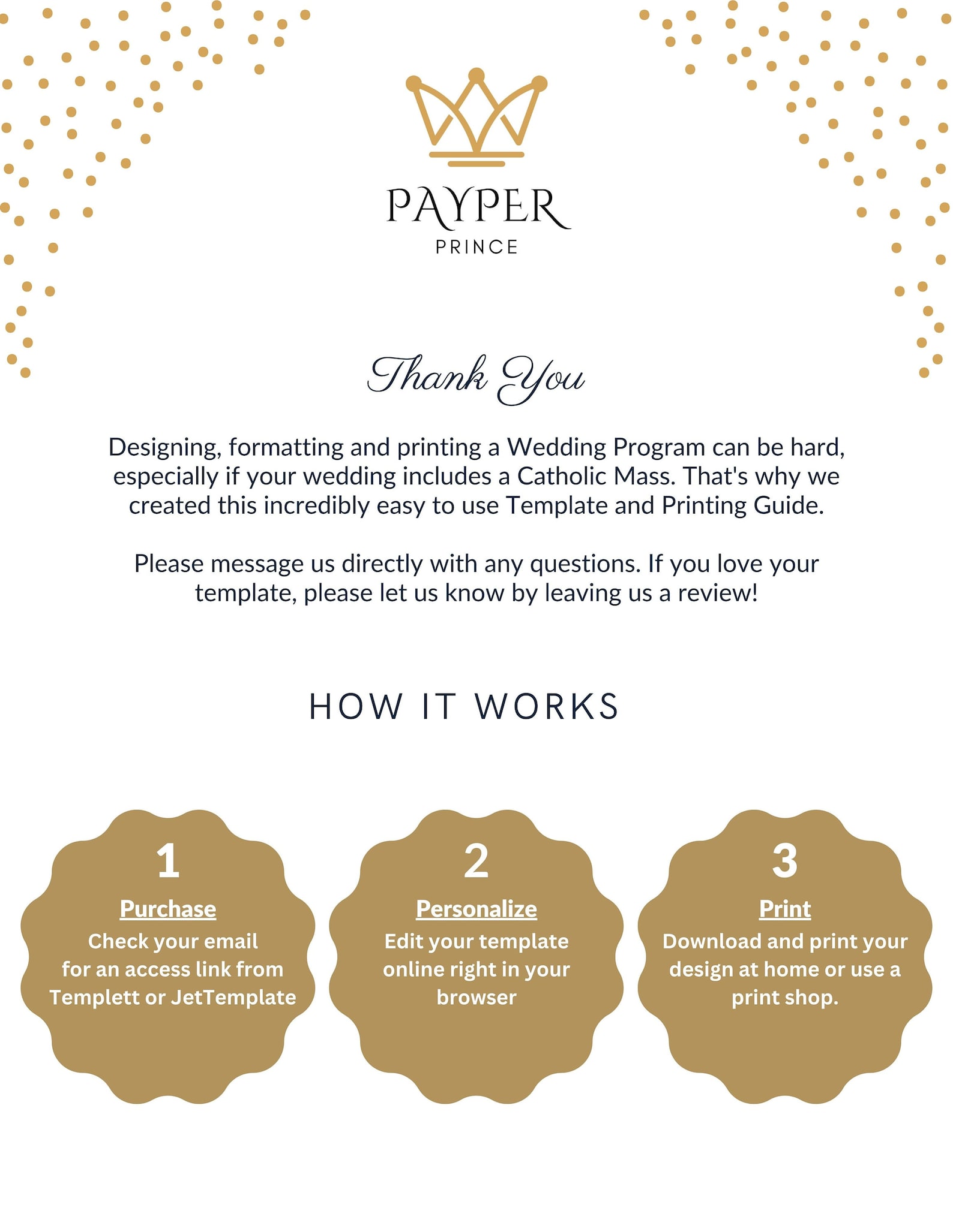 Catholic Wedding Program (full Mass); Wedding Program Template; Wedding ...