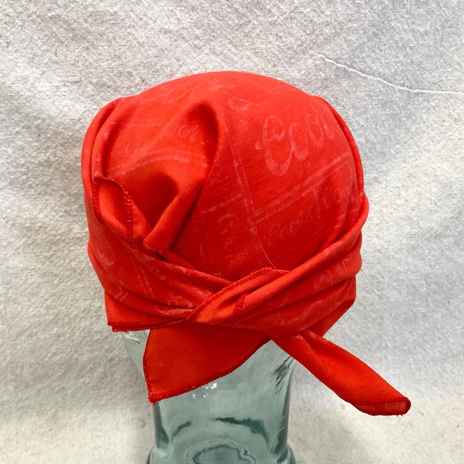 Vintage 1982 Coors Red 21 Square Scarf/bandana/head Wrap - Etsy