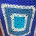 Hand Knit Centaur Mandala Multi Color Rainbow Granny Square Afghan ...