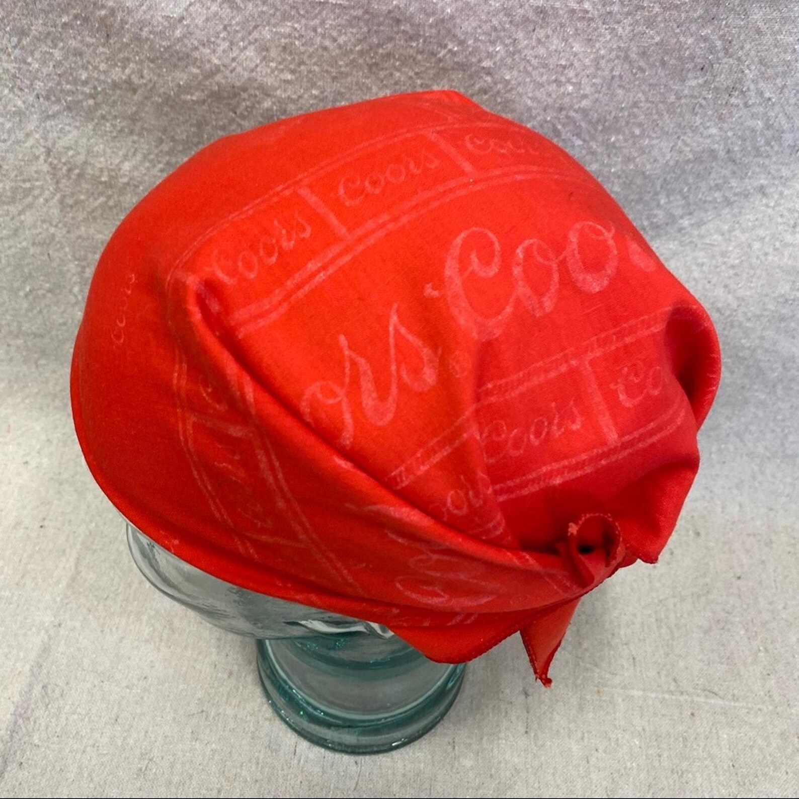 Vintage 1982 Coors Red 21 Square Scarf/bandana/head Wrap - Etsy