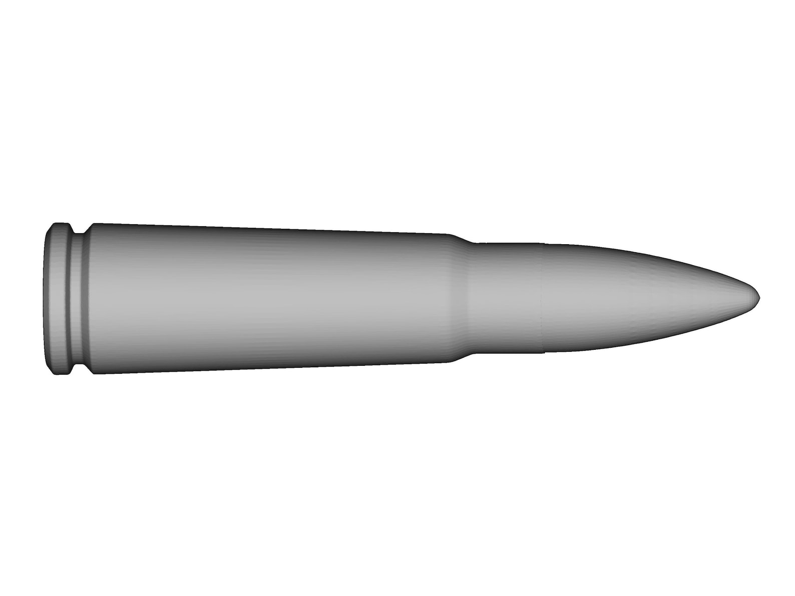 Bullet 3D STL Model for CNC Router Carving Machine Engraver Aspire ...