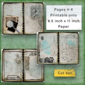 Secret Agent Journal Ephemera Kit, Vintage Mystery Theme (digital ...