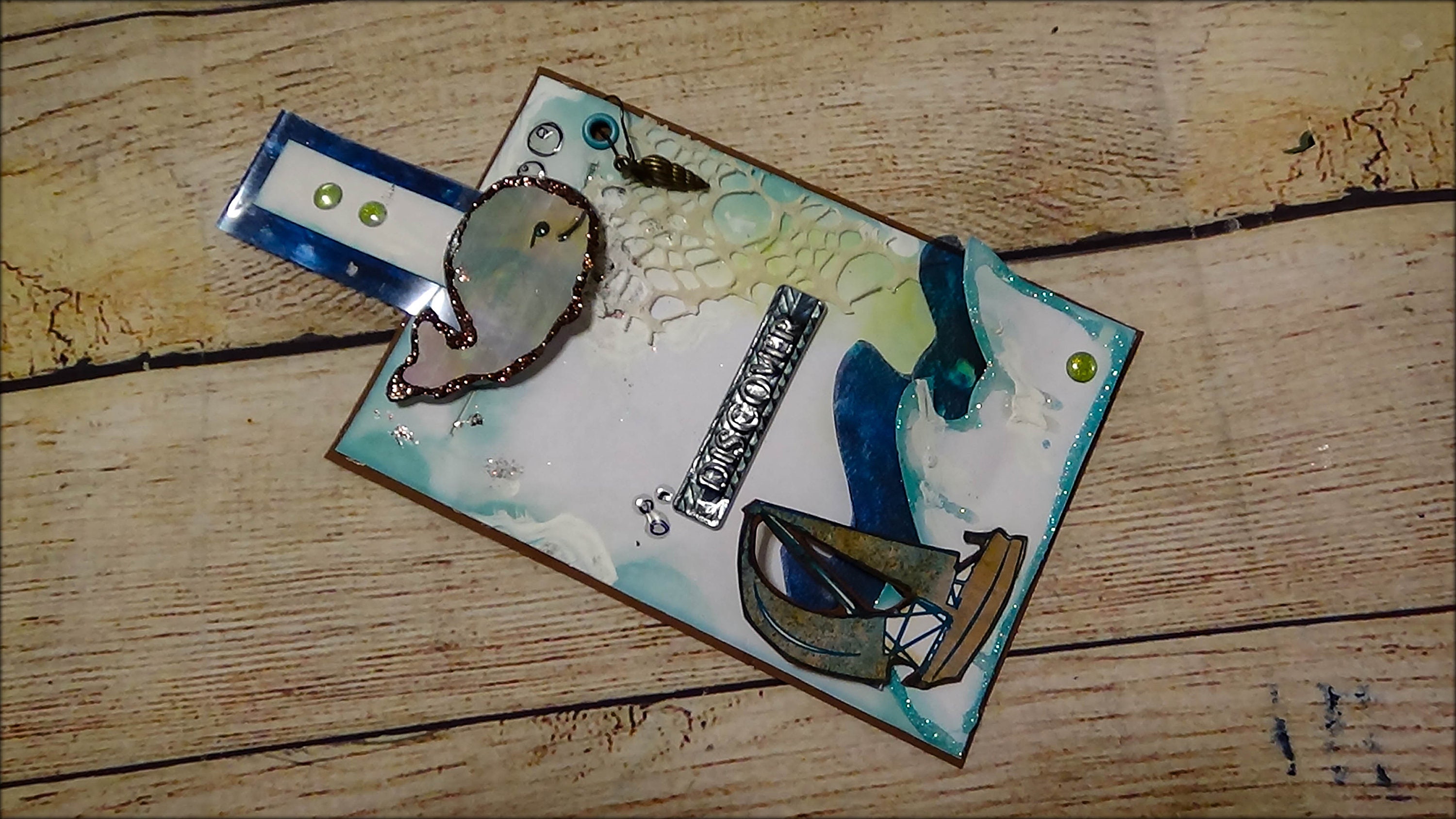 Ocean Slider Card Template. Blog FREEBIE. PU. Scrapbooking. Junk ...