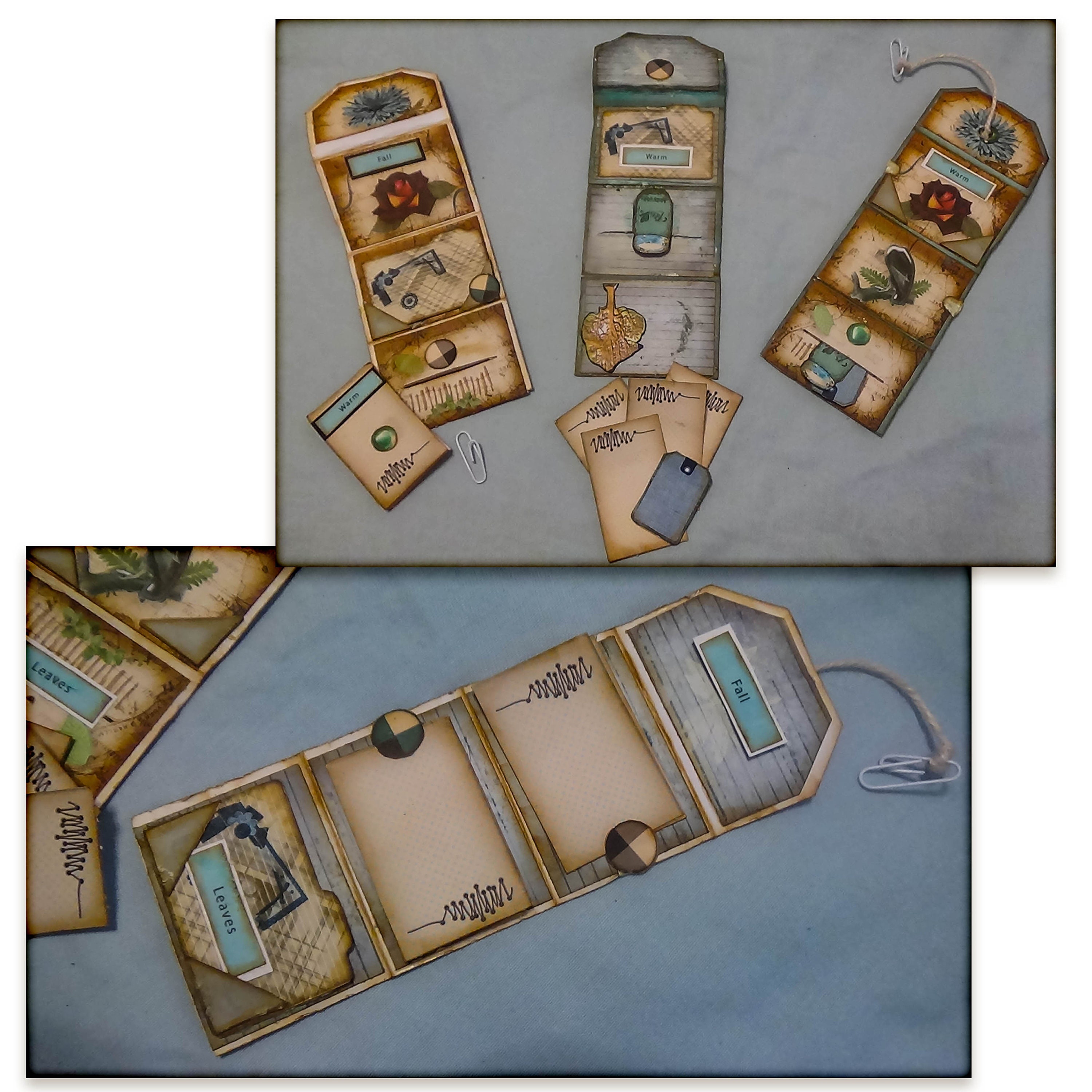 Nature Sings Mini Digital Folio Kit. Commercial Use. Autumn. | Etsy