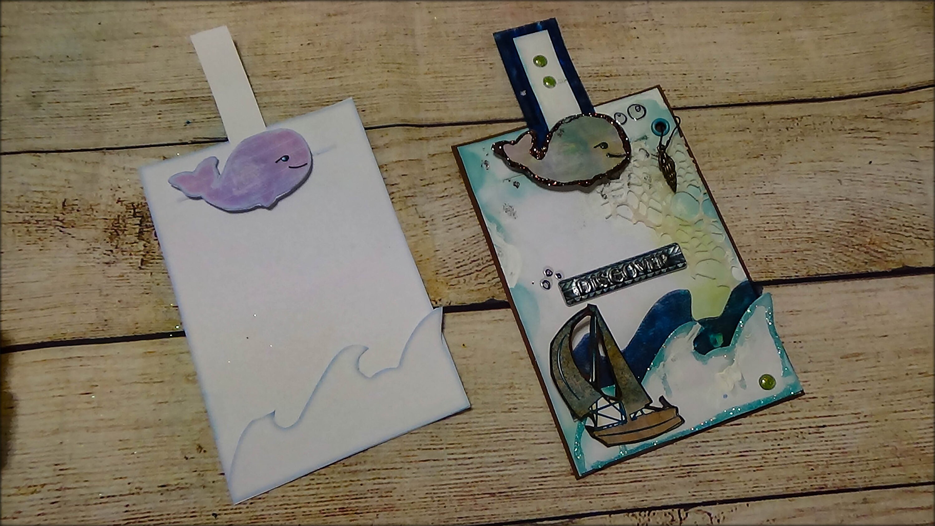 Ocean Slider Card Template. Blog FREEBIE. PU. Scrapbooking. Junk ...