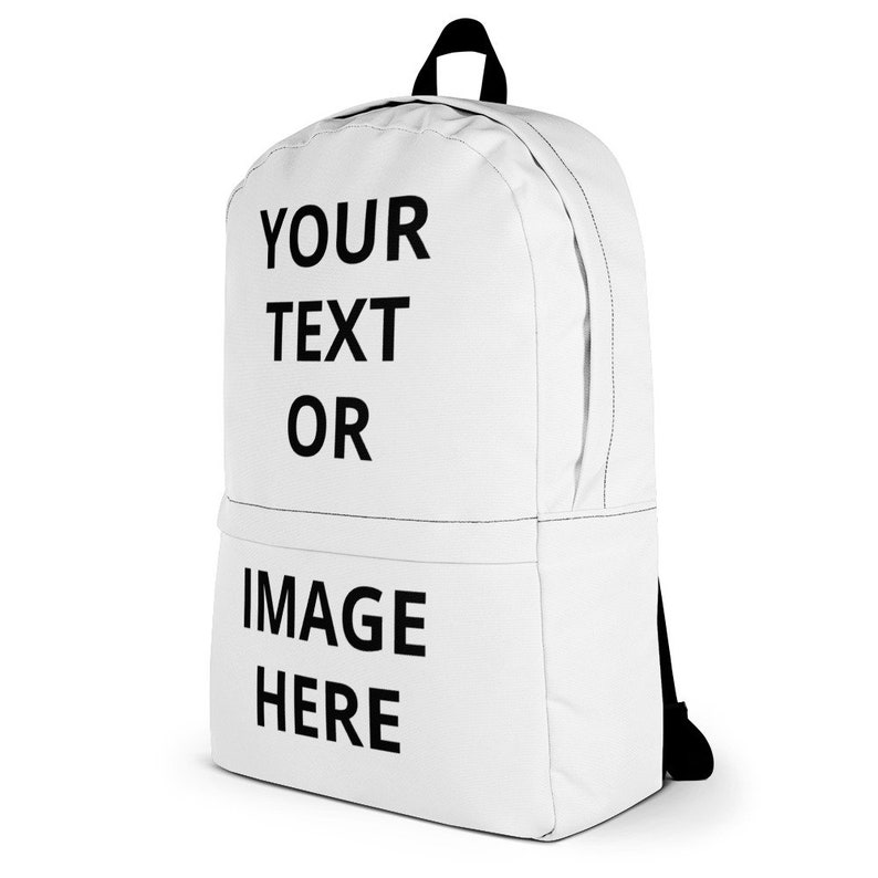 Custom Backpack Add Your Own Design Image Logo or Text - Etsy