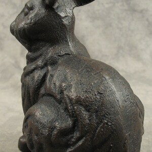 French Country RABBIT Cast Iron DOORSTOP STATUE Farm Wildlife - Etsy