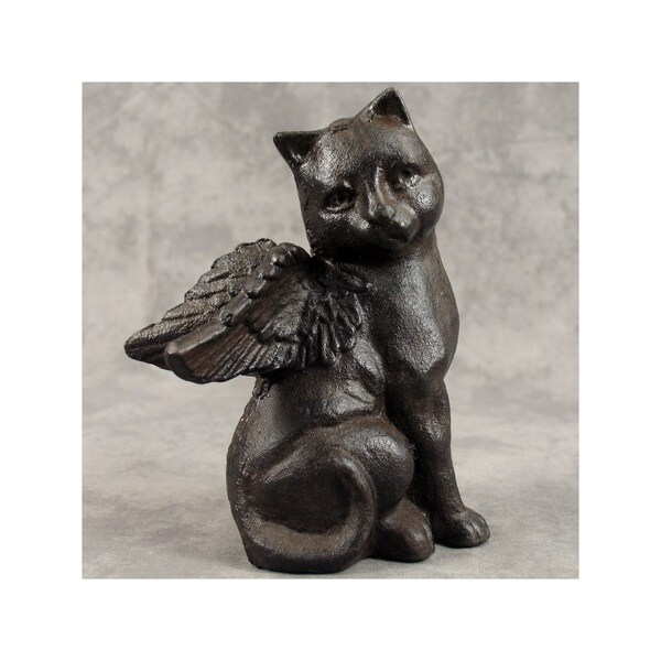 Cat Angel Statue - Etsy