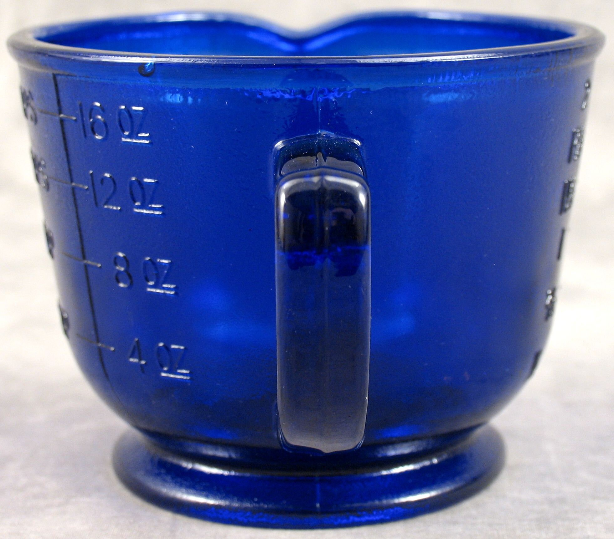 Cobalt BLUE Glass 2-cup MEASURING Mixing CUP Ounce Cup Pint - Etsy