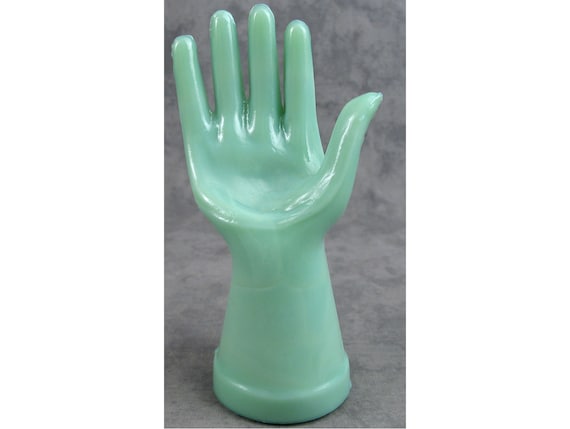 Glass hand jewelry holder store