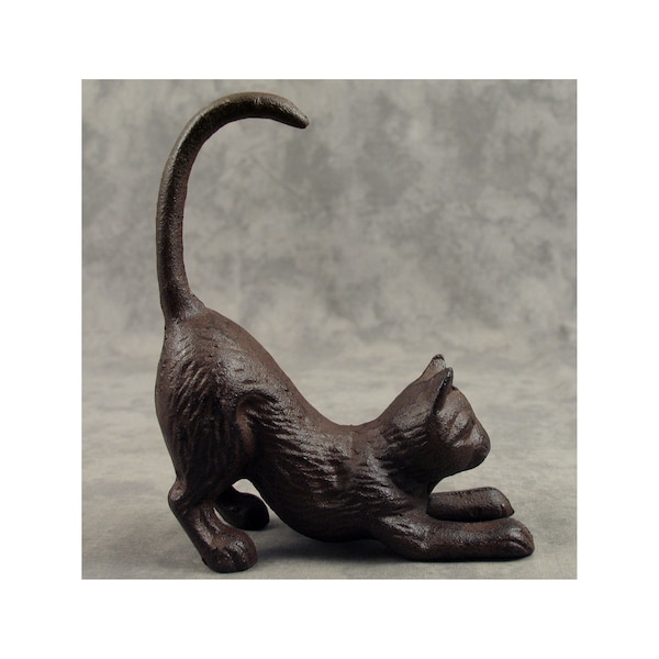 Outdoor Cast Iron Cat - Etsy