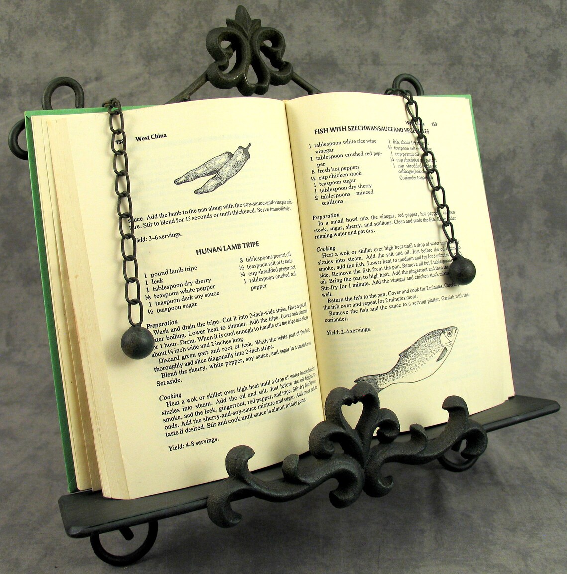 French COUNTRY Wrought Iron COOKBOOK STAND Book Holder Easel - Etsy