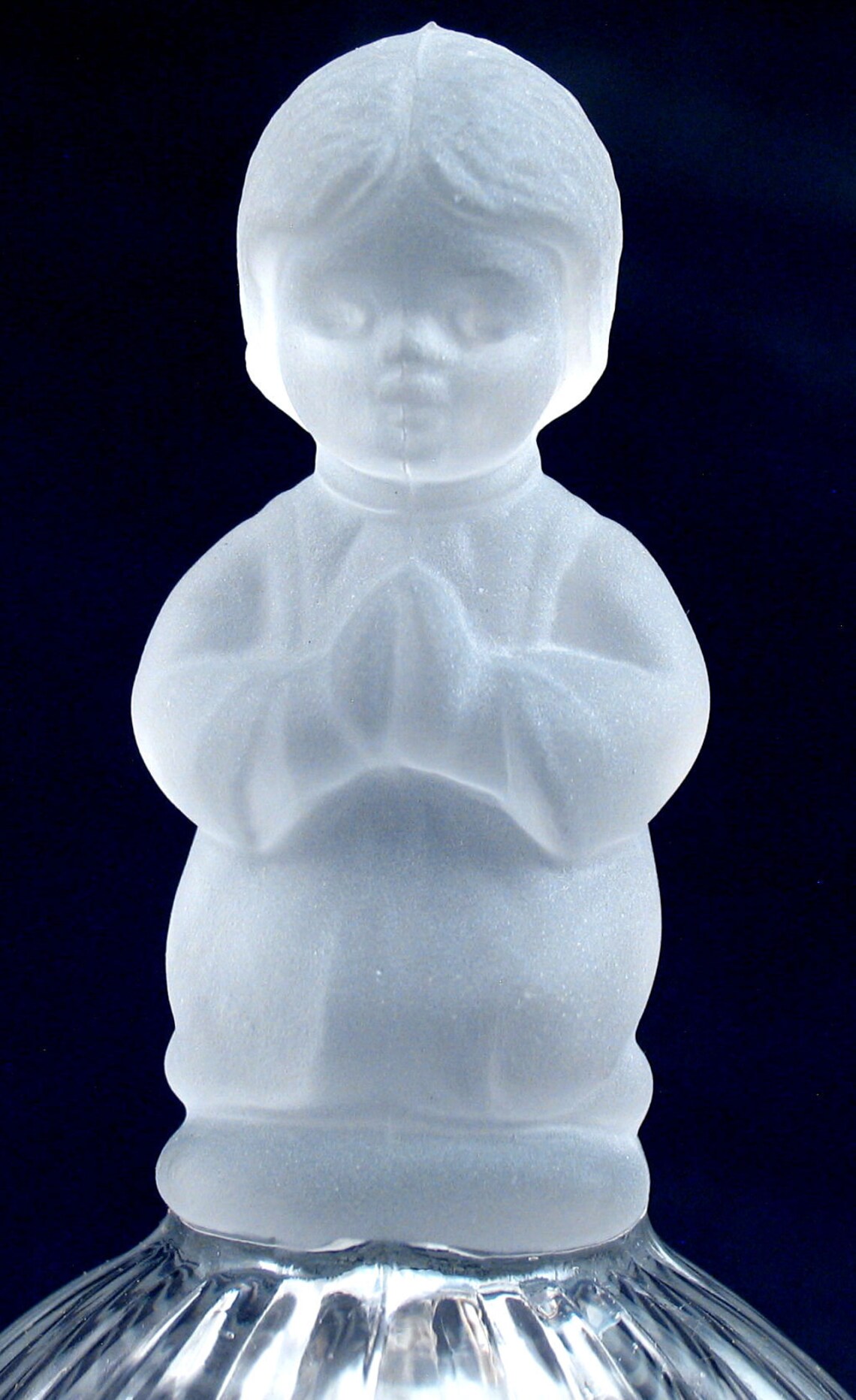 GOEBEL Annual Crystal GLASS BELL Little Girl Praying 1978 | Etsy