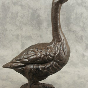 Large GOOSE Cast Iron DOORSTOP STATUE Bird Waterfowl - Etsy