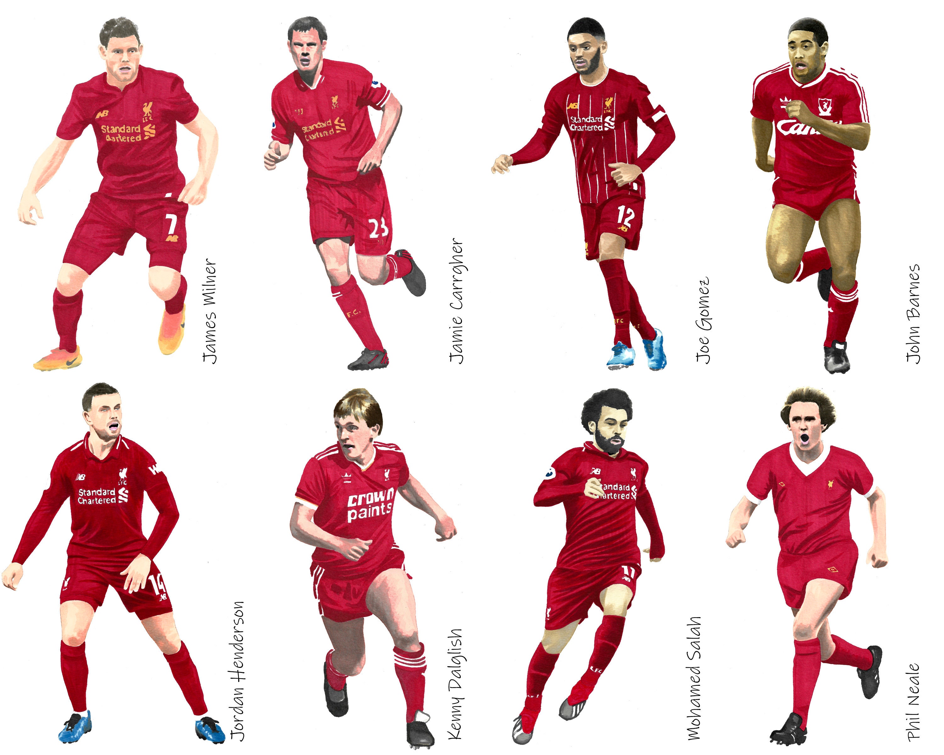 Liverpool FC Custom Artwork Pen and Watercolour Build | Etsy