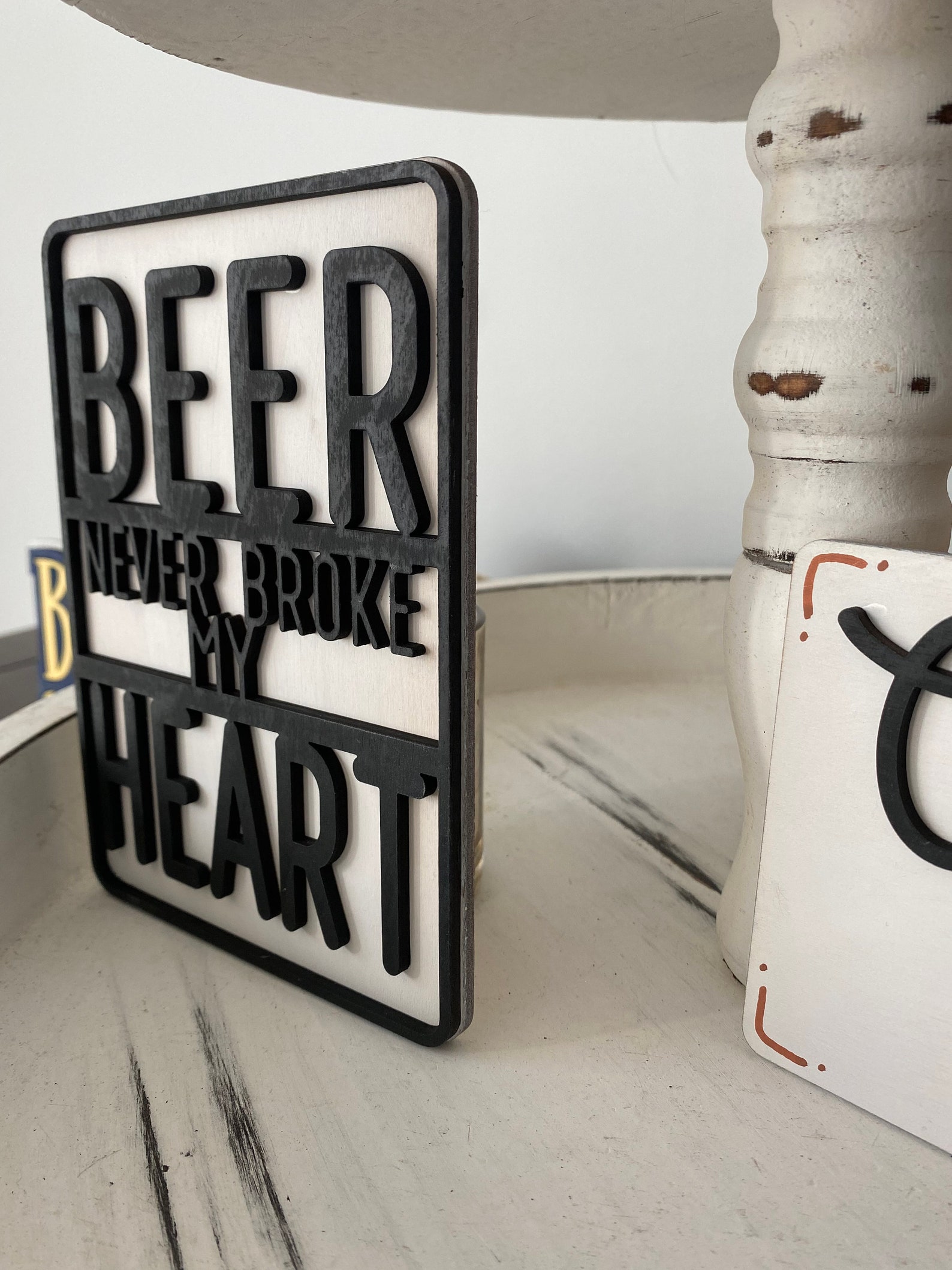 Man Cave Bar Tiered Tray Bundle | Etsy