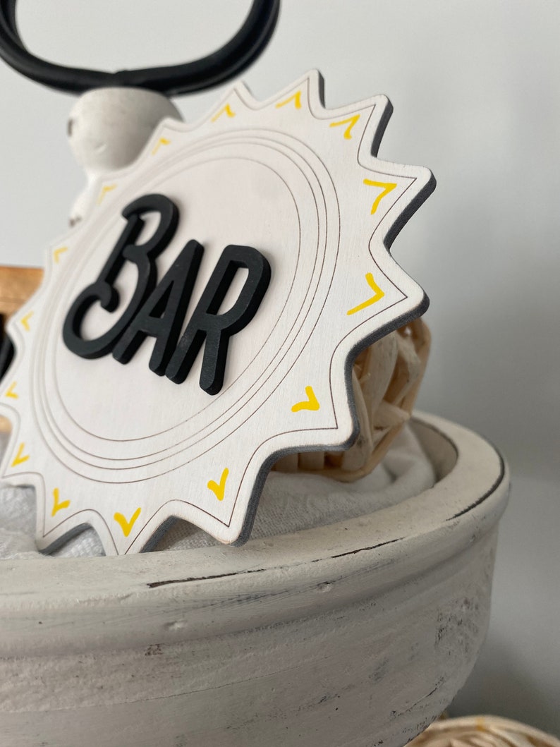 Man Cave Bar Tiered Tray Bundle - Etsy